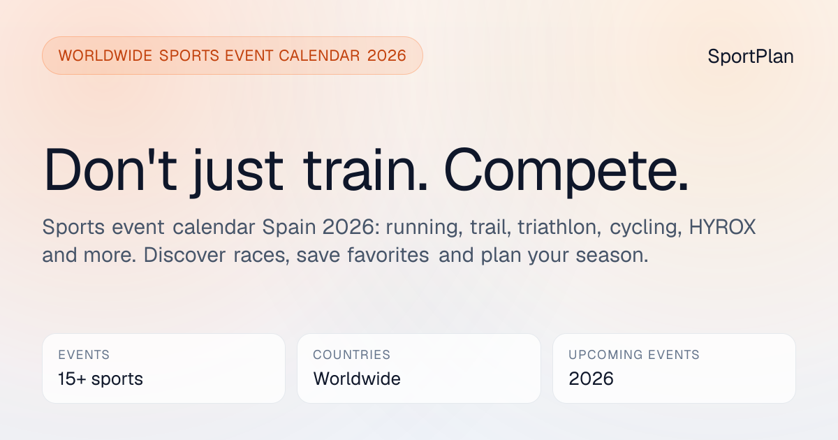 Carreras populares y eventos deportivos en Valencia 2026 | SportPlan